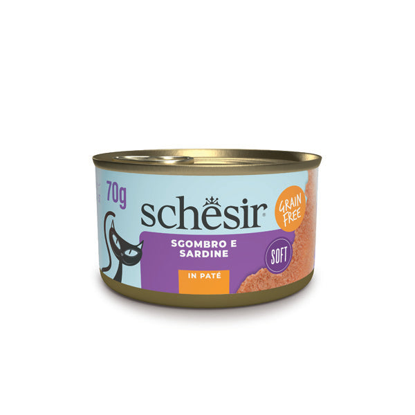 Mackerel and sardines in pâté 70g – Schesir