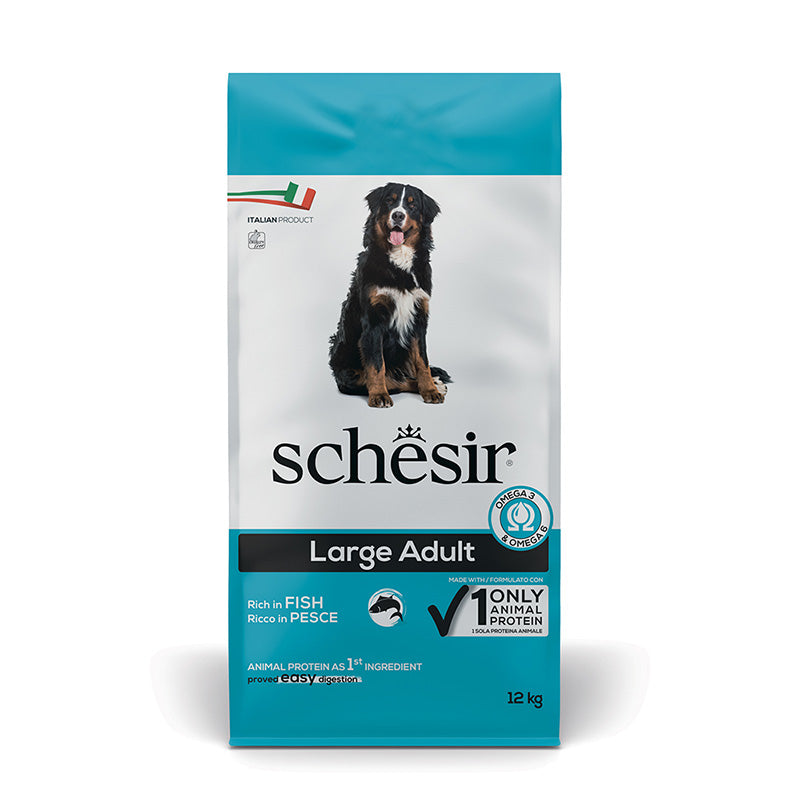 Crocchette per cani ricche in pesce 12kg – Schesir