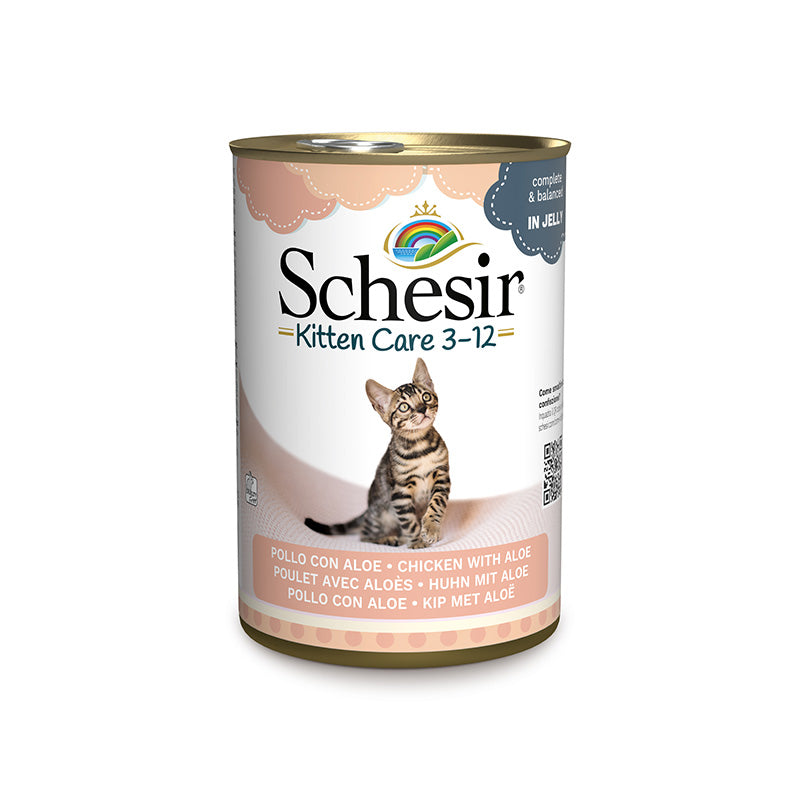 Chicken Fillets With Aloe Kitten in jelly 140g in can – Schesir