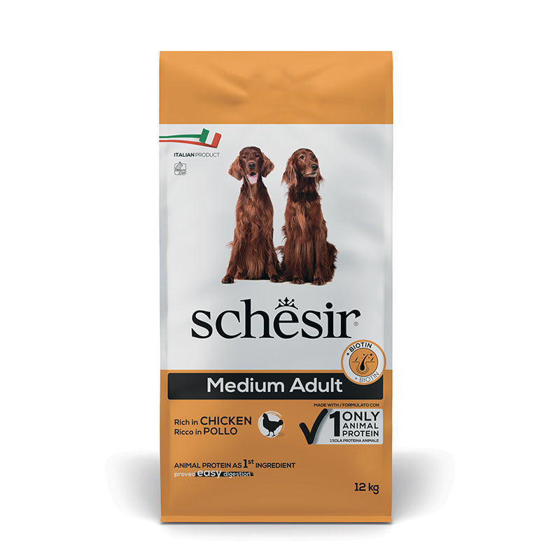 Croccantini per cani ricchi in pollo 12kg – Schesir