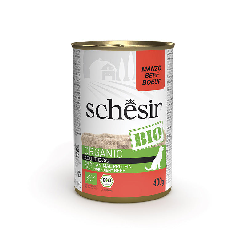 Beef Bio Dog in paté 400g in can – Schesir