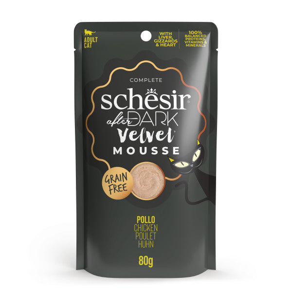 Chicken in mousse 80g in pouch – Schesir